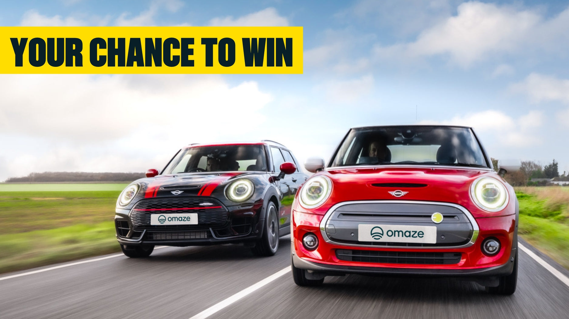 Win not one but TWO brand-new MINIs – Omaze UK